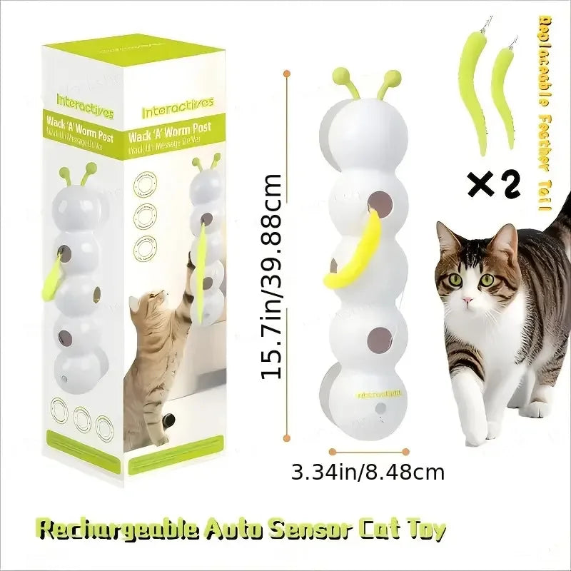 Automatic Sensor Cat Toy，USBCharging，Suitable for all cat breeds，Relie ...